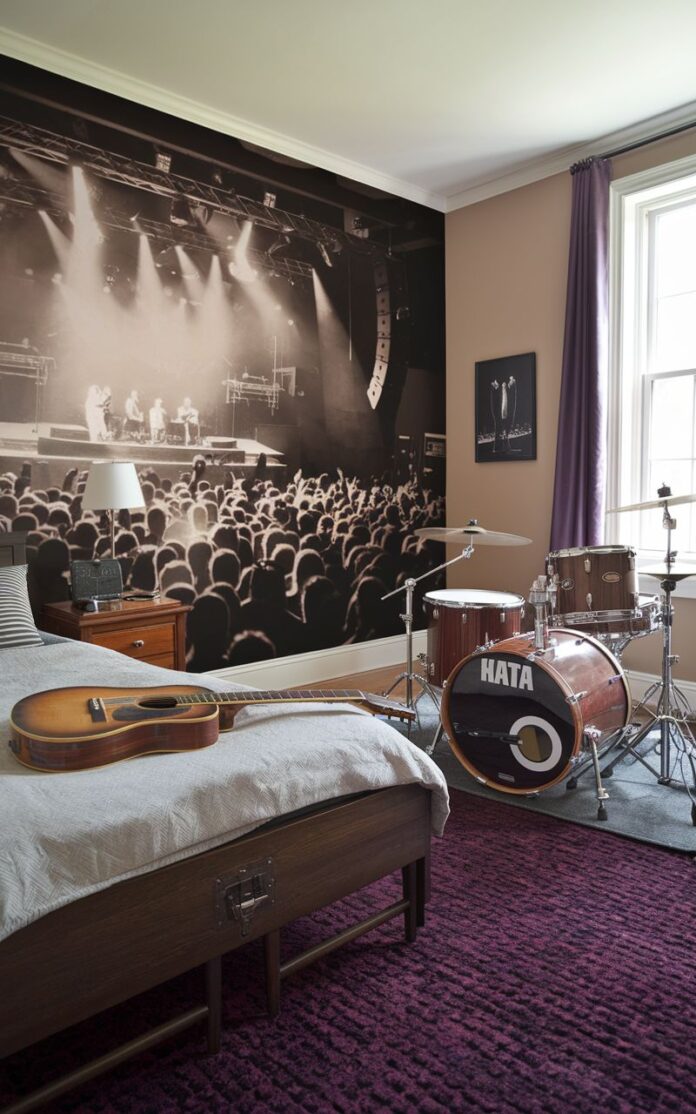 40+ Brilliant Music Themed Bedroom Ideas to Transform Your Space into a ...