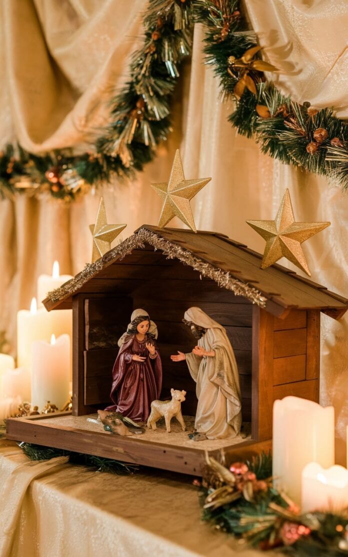 40+ Stunning Nativity Set Display Ideas for a Festive Home This Season ...