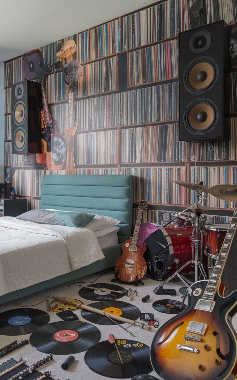 40+ Brilliant Music Themed Bedroom Ideas to Transform Your Space into a ...