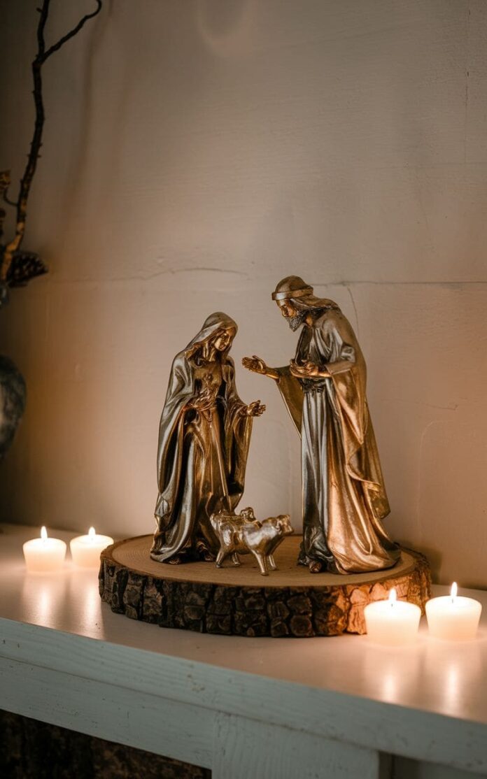40+ Stunning Nativity Set Display Ideas for a Festive Home This Season ...