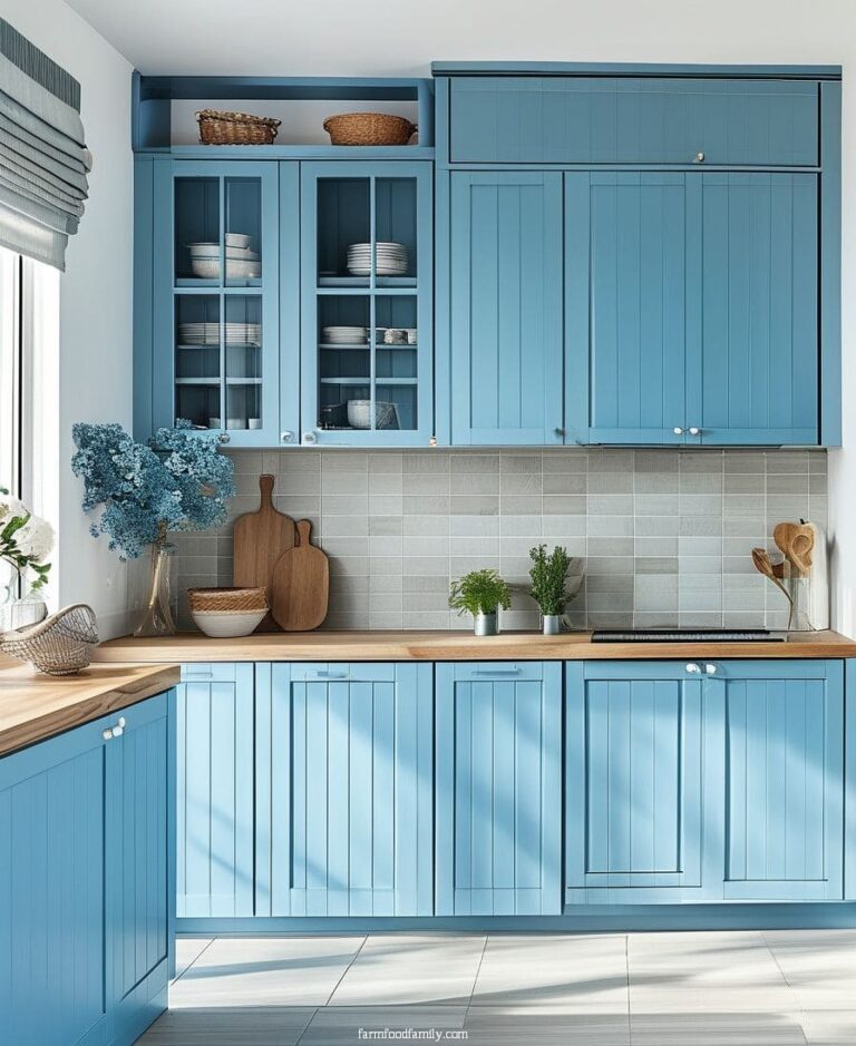 60+ Bold Blue Kitchen Cabinet Ideas for a Modern Makeover (2025)