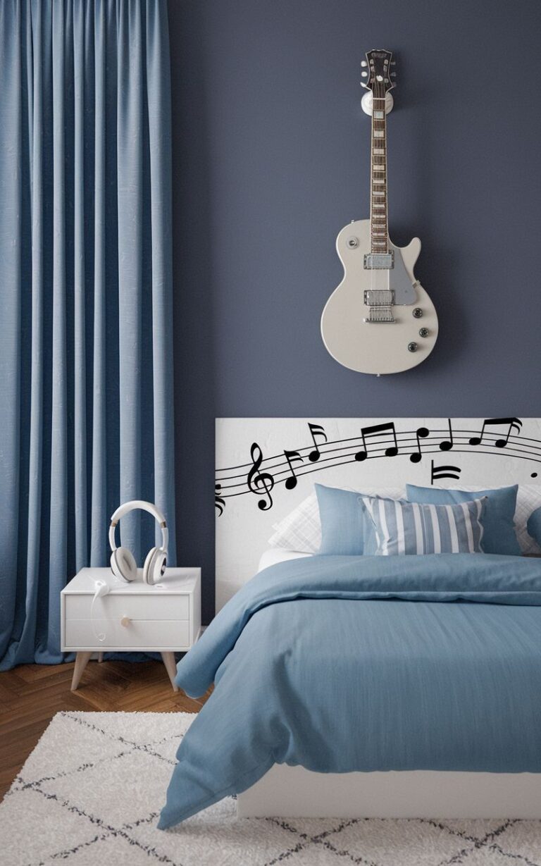 40+ Brilliant Music Themed Bedroom Ideas to Transform Your Space into a ...