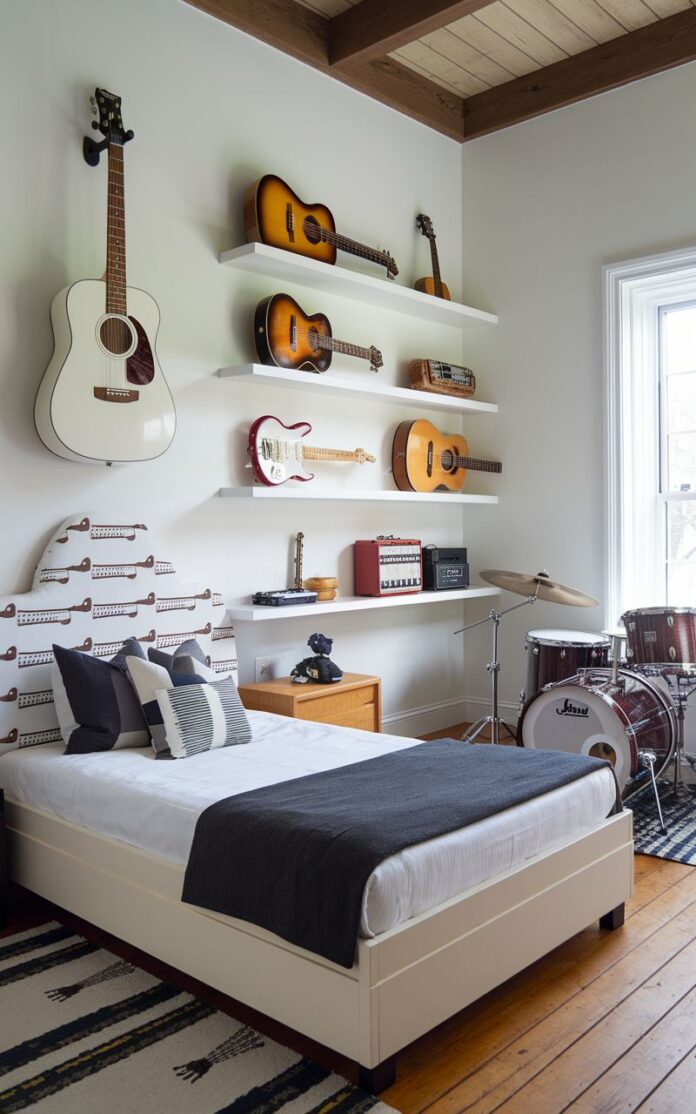40+ Brilliant Music Themed Bedroom Ideas to Transform Your Space into a ...