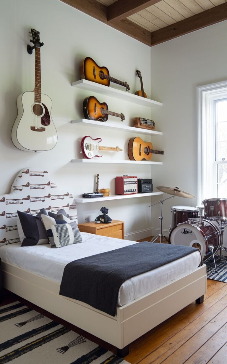 40+ Brilliant Music Themed Bedroom Ideas to Transform Your Space into a ...