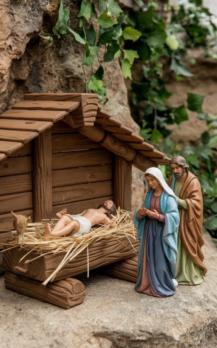 40+ Stunning Nativity Set Display Ideas for a Festive Home This Season ...