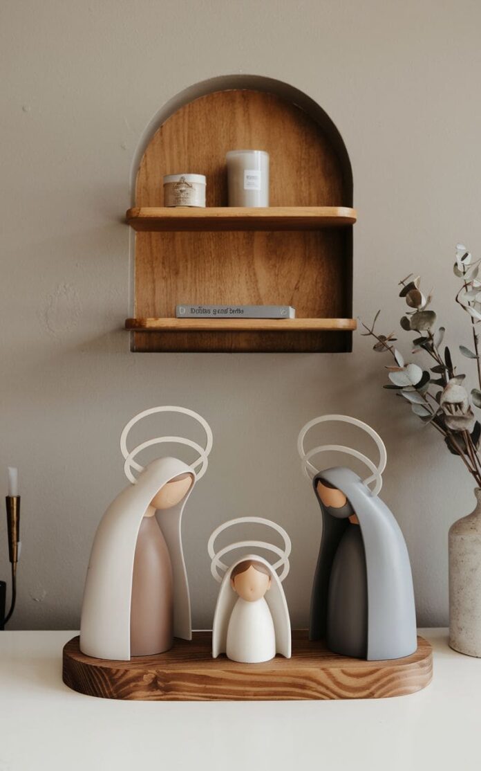 40+ Stunning Nativity Set Display Ideas for a Festive Home This Season ...