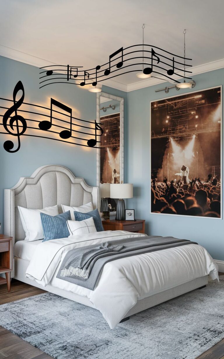 40+ Brilliant Music Themed Bedroom Ideas to Transform Your Space into a ...