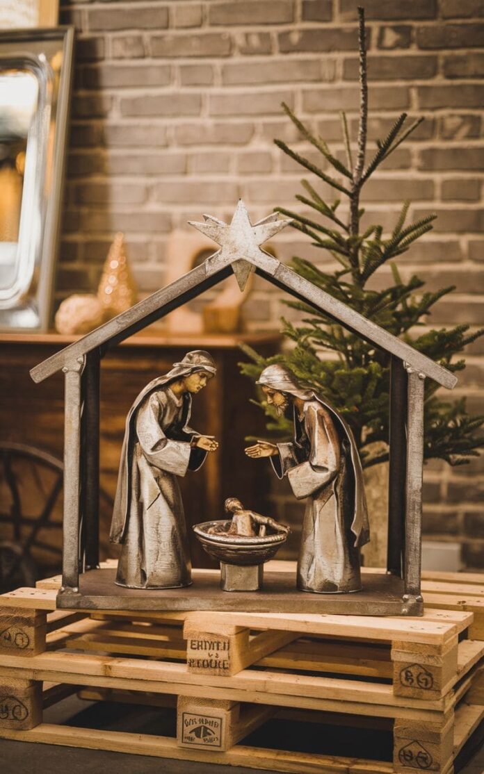 40+ Stunning Nativity Set Display Ideas for a Festive Home This Season ...
