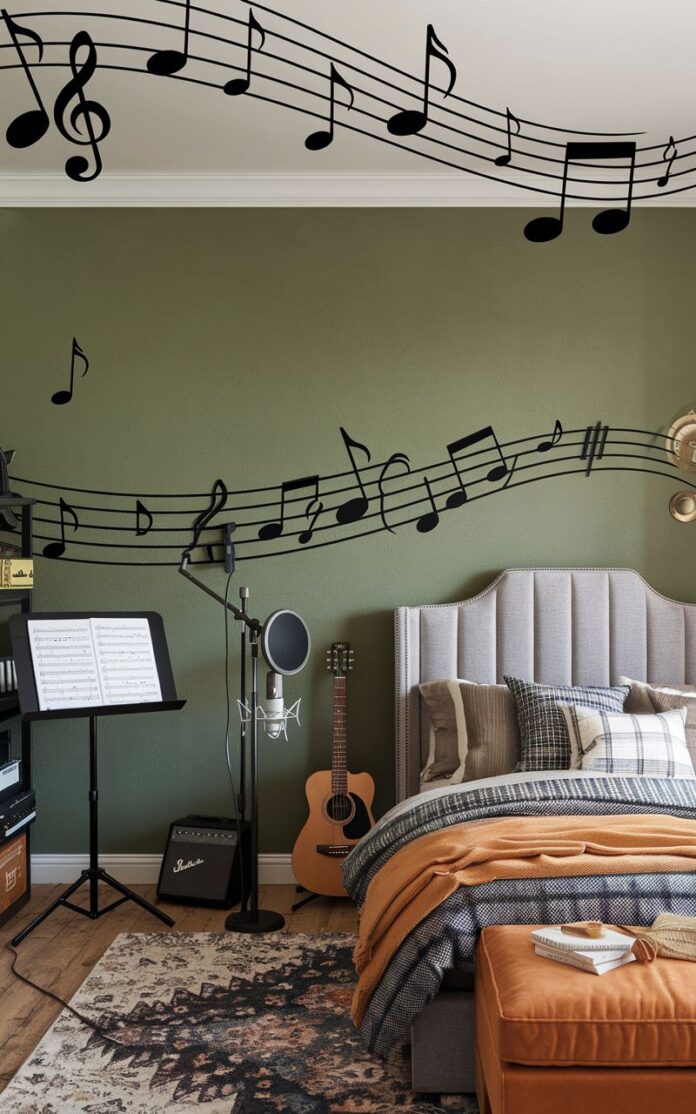 40+ Brilliant Music Themed Bedroom Ideas to Transform Your Space into a ...