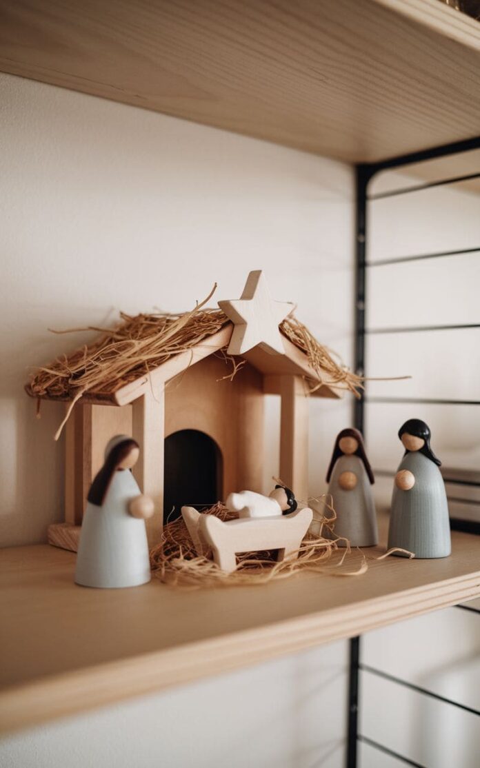 40+ Stunning Nativity Set Display Ideas for a Festive Home This Season ...