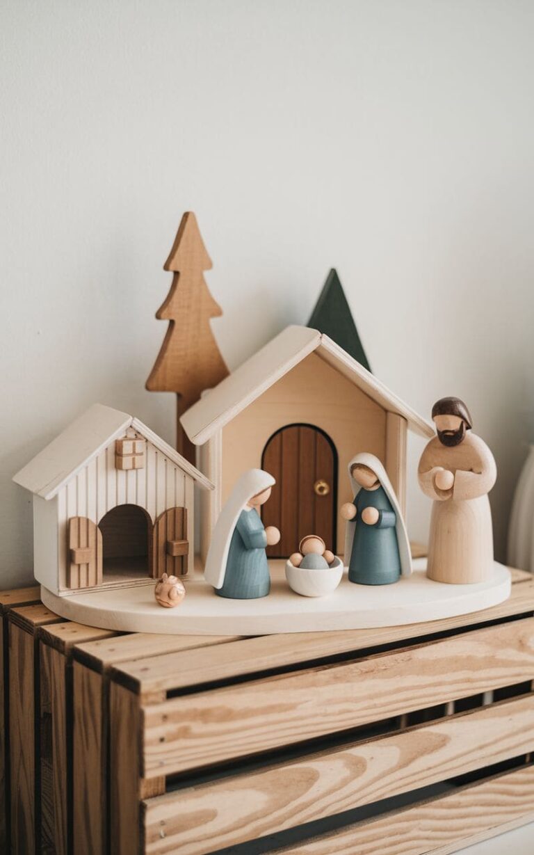 40+ Stunning Nativity Set Display Ideas for a Festive Home This Season ...