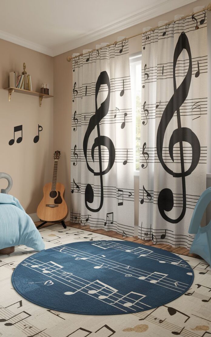 40+ Brilliant Music Themed Bedroom Ideas to Transform Your Space into a ...