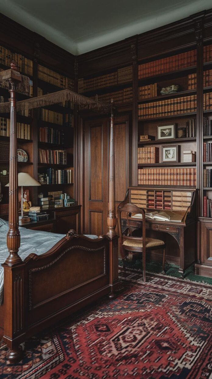 60+ Mystical Dark Academia Bedroom Ideas for a Cozy, Vintage Vibe (2026)