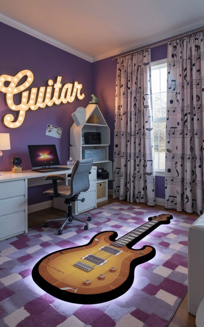 40+ Brilliant Music Themed Bedroom Ideas to Transform Your Space into a ...