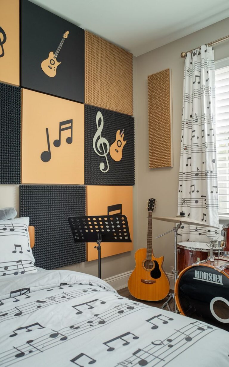 40+ Brilliant Music Themed Bedroom Ideas to Transform Your Space into a ...