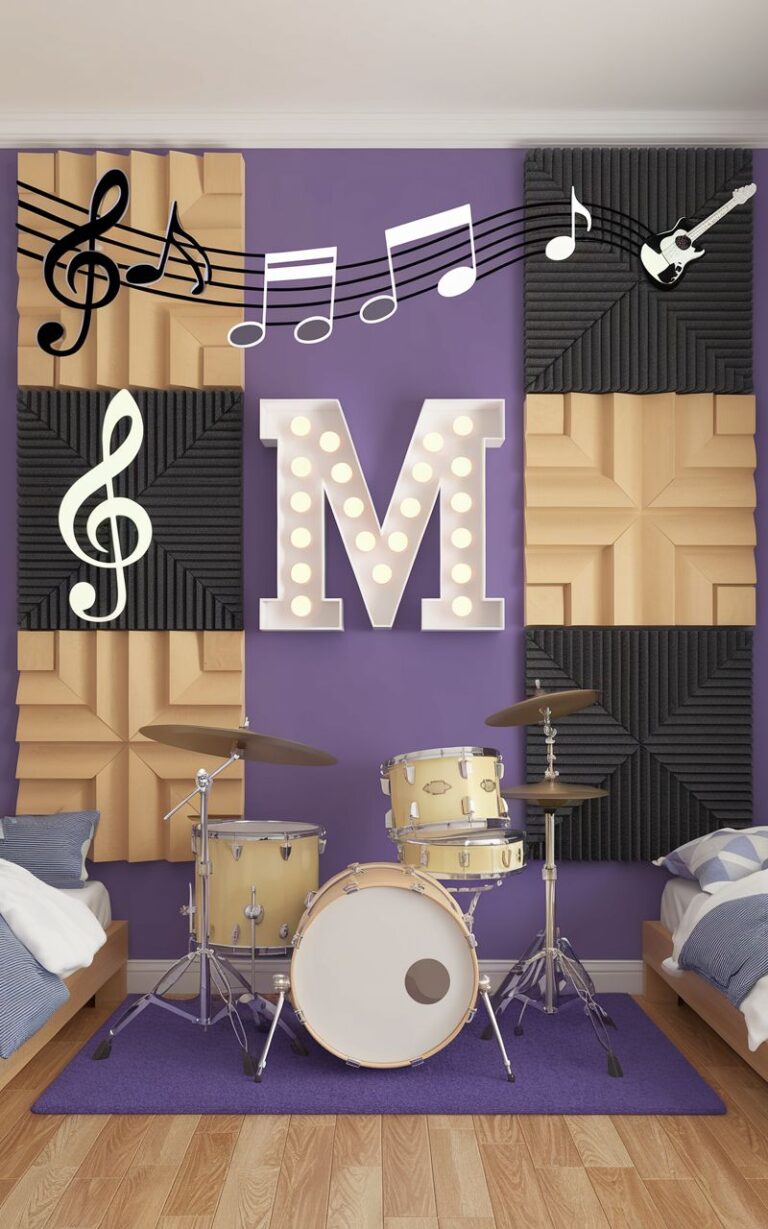 40+ Brilliant Music Themed Bedroom Ideas to Transform Your Space into a ...