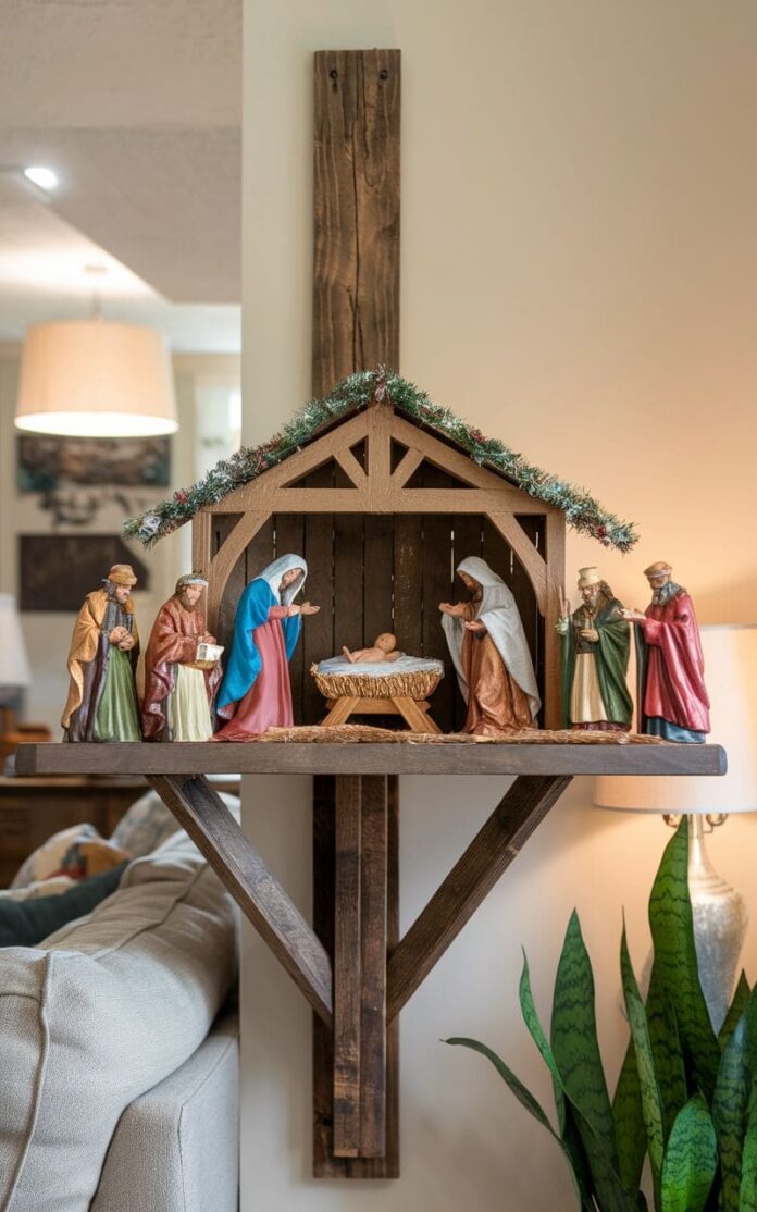 40+ Stunning Nativity Set Display Ideas for a Festive Home This Season ...