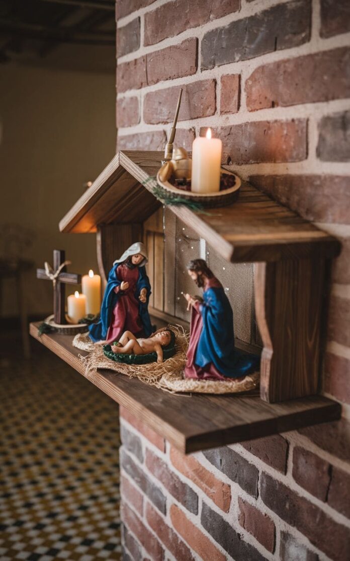 40+ Stunning Nativity Set Display Ideas for a Festive Home This Season ...