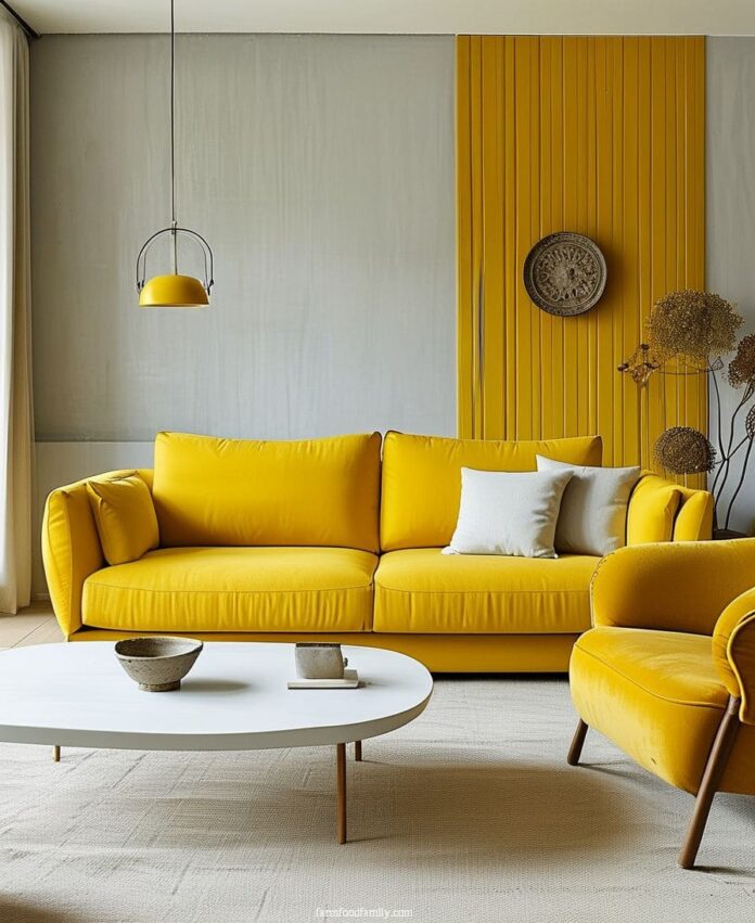60+ Trendy Yellow Living Room Decor Ideas That Exude Personality (2025)
