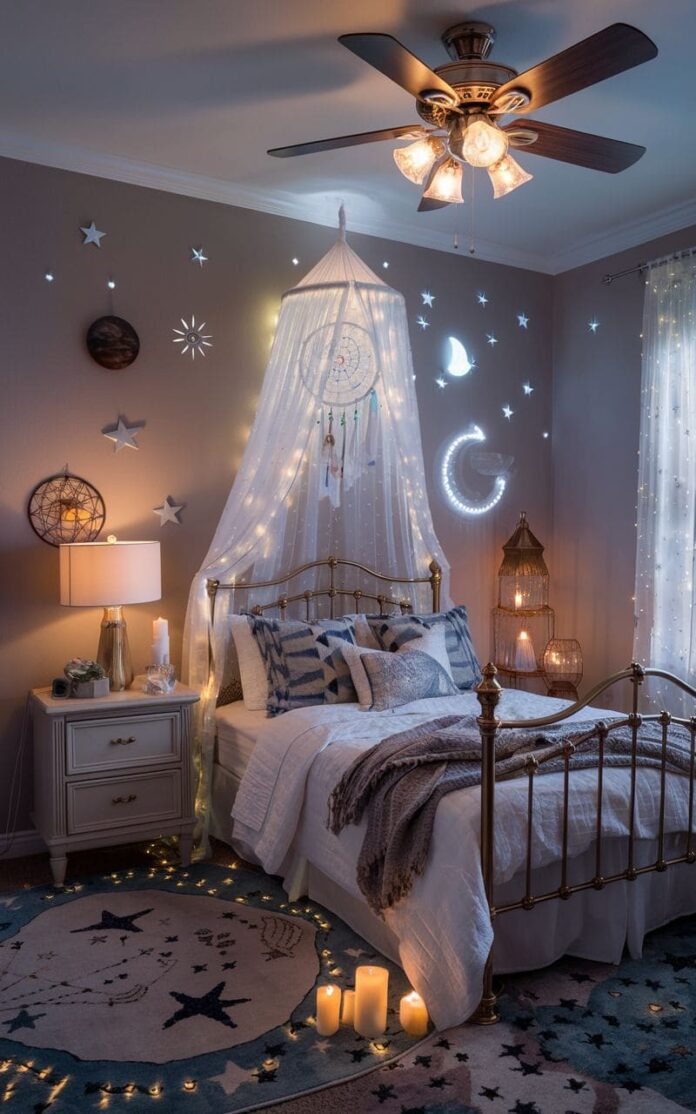 40+ Whimsical Celestial Bedroom Ideas That Spark Creativity (2026)