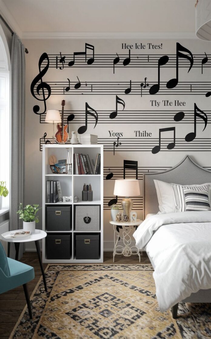 40+ Brilliant Music Themed Bedroom Ideas to Transform Your Space into a ...