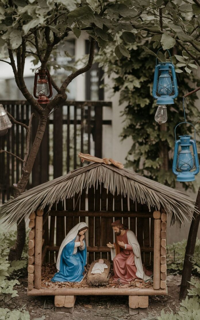 40+ Stunning Nativity Set Display Ideas for a Festive Home This Season ...