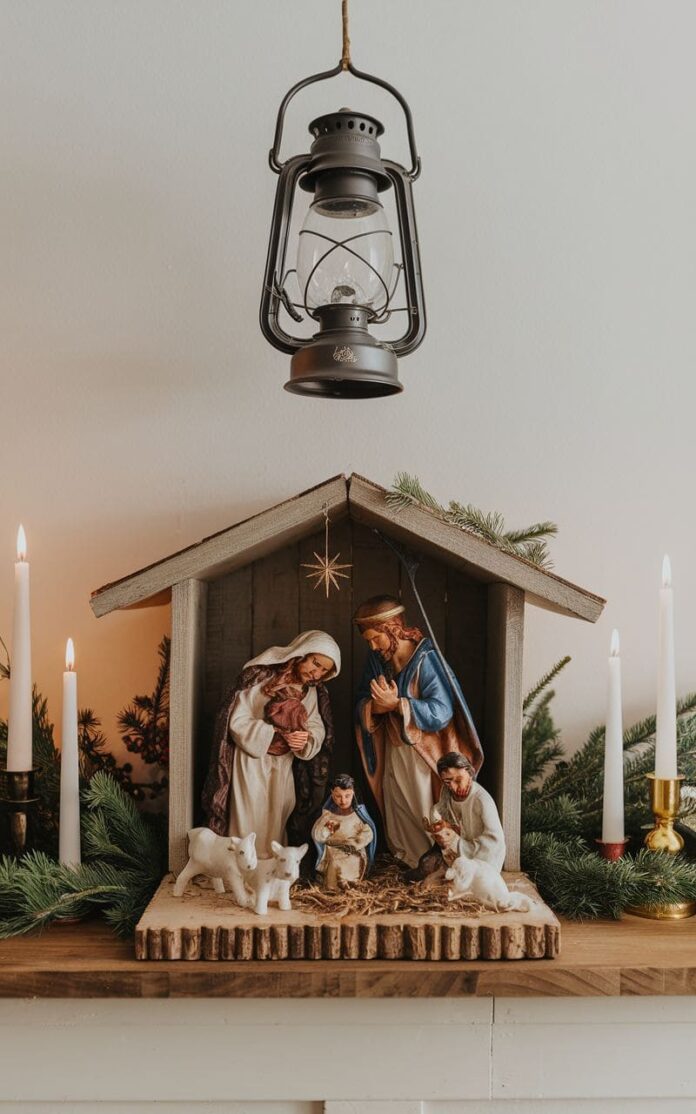 40+ Stunning Nativity Set Display Ideas for a Festive Home This Season ...