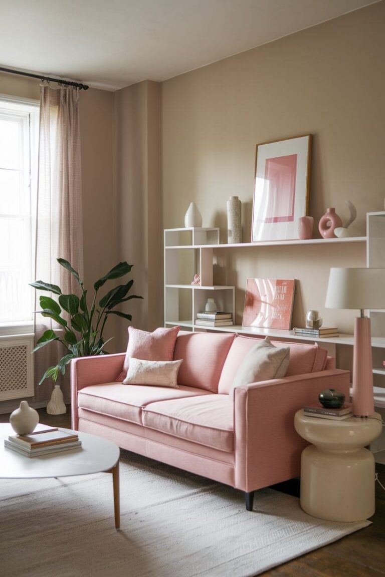 60+ Chic Pink Couch Living Room Ideas for a Stylish Makeover (2025)