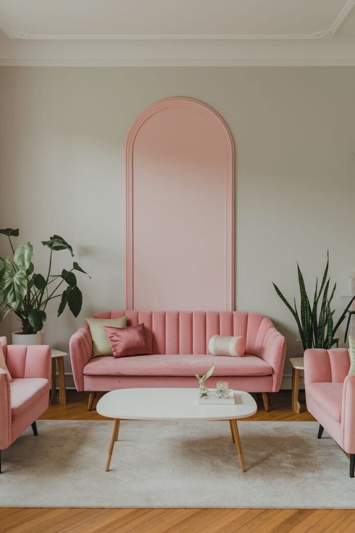 60+ Chic Pink Couch Living Room Ideas for a Stylish Makeover (2026)