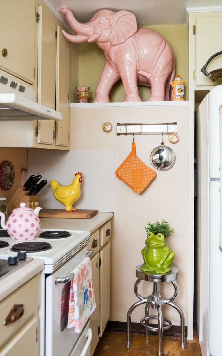 50+ Playful Kitschy Kitchen Ideas That Bring Fun to Cooking (2025)