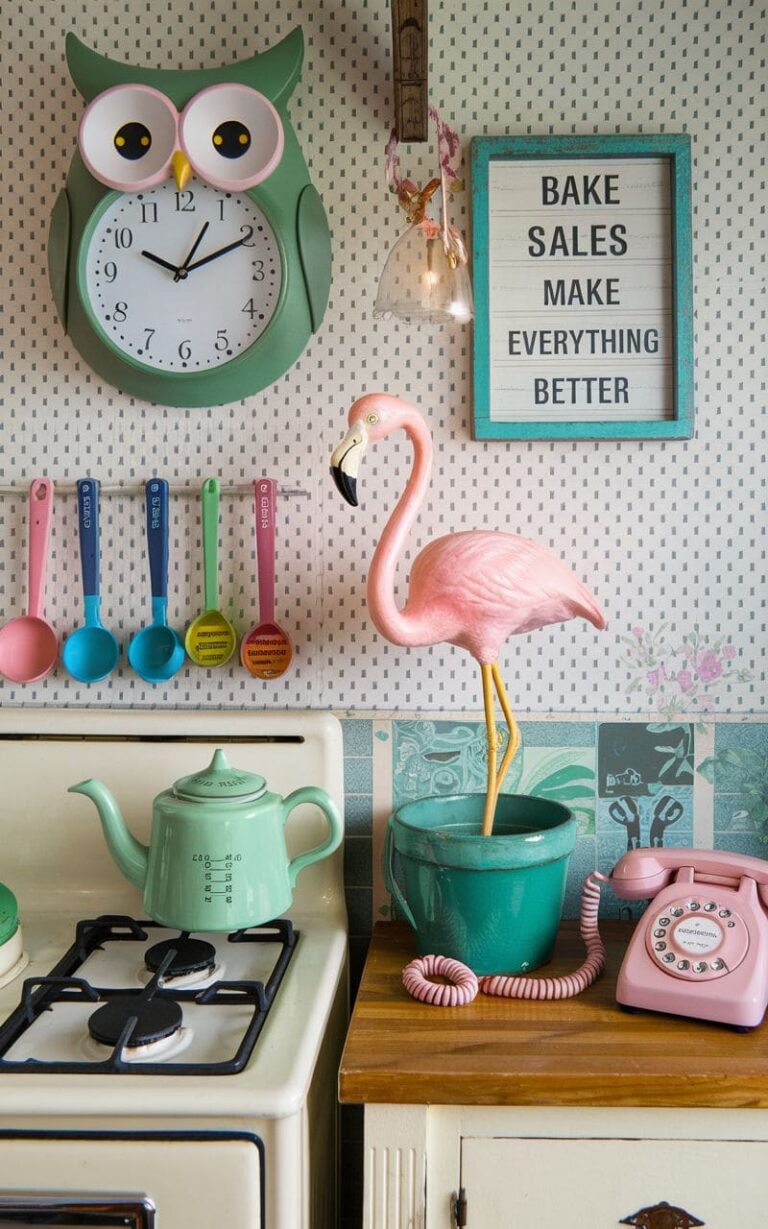 50+ Playful Kitschy Kitchen Ideas That Bring Fun to Cooking (2025)