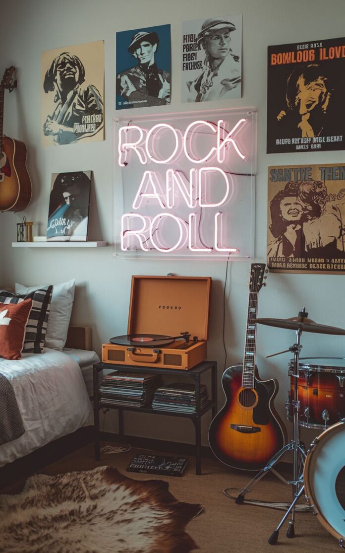 40+ Brilliant Music Themed Bedroom Ideas to Transform Your Space into a ...