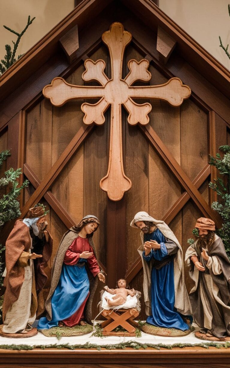 40+ Stunning Nativity Set Display Ideas for a Festive Home This Season ...