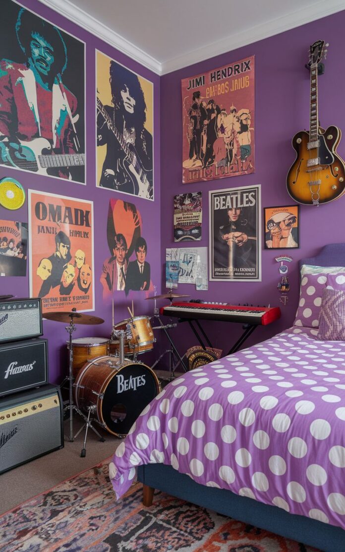 40+ Brilliant Music Themed Bedroom Ideas to Transform Your Space into a ...