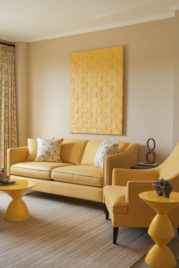 60+ Trendy Yellow Living Room Decor Ideas That Exude Personality (2025)