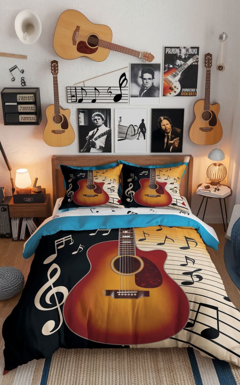 40+ Brilliant Music Themed Bedroom Ideas to Transform Your Space into a ...