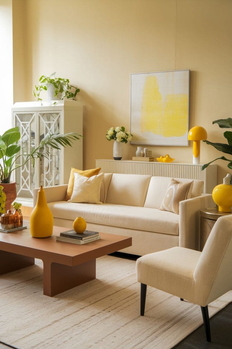 60+ Trendy Yellow Living Room Decor Ideas That Exude Personality (2026)