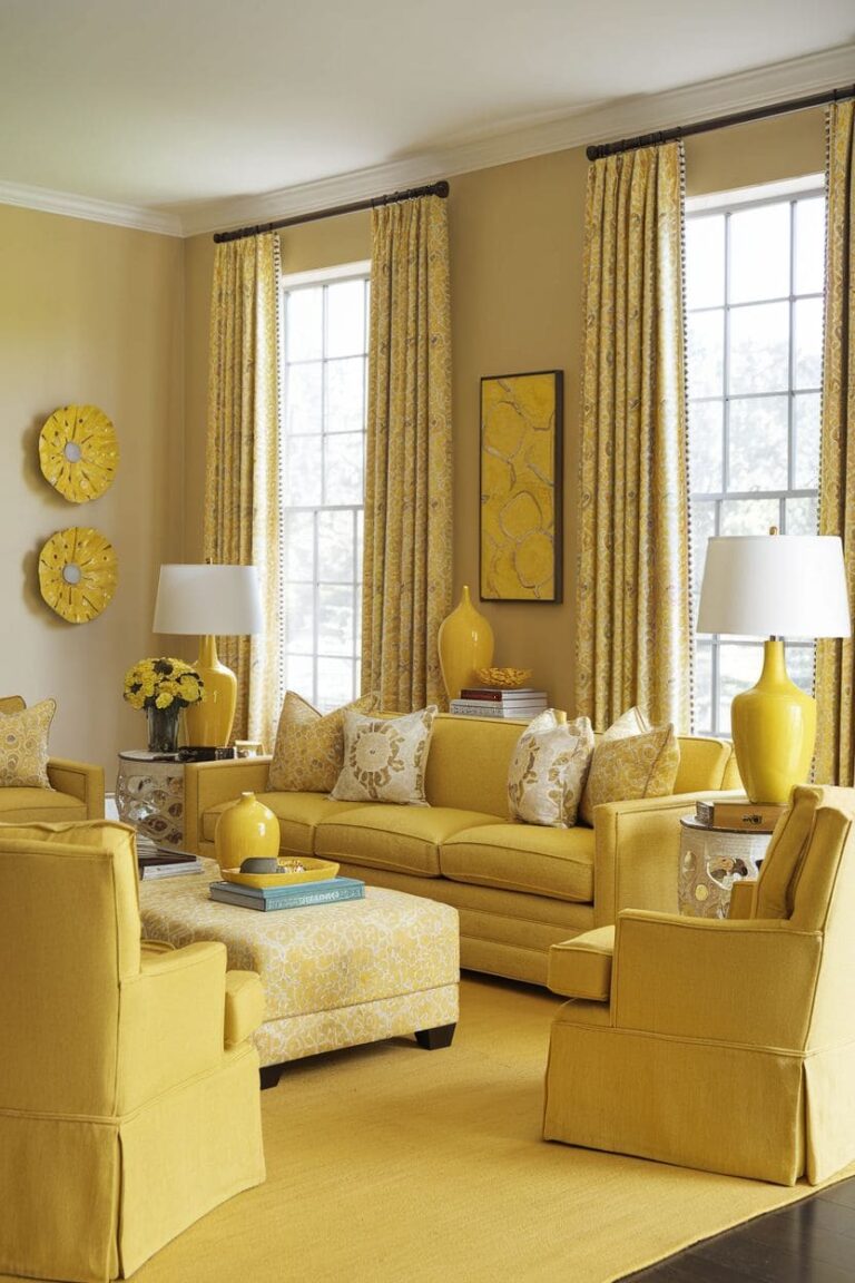 60+ Trendy Yellow Living Room Decor Ideas That Exude Personality (2025)