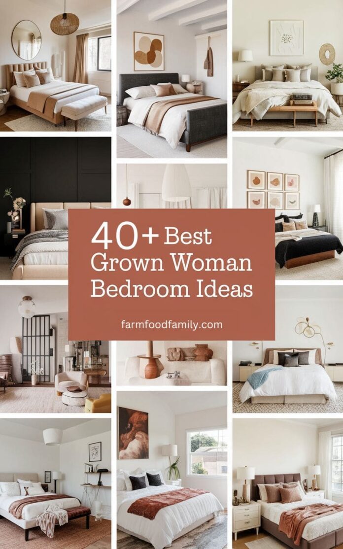 40+ Elegant Grown Woman Bedroom Ideas You’ll Absolutely Love (2026)