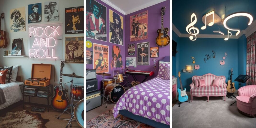 40+ Brilliant Music Themed Bedroom Ideas to Transform Your Space into a ...