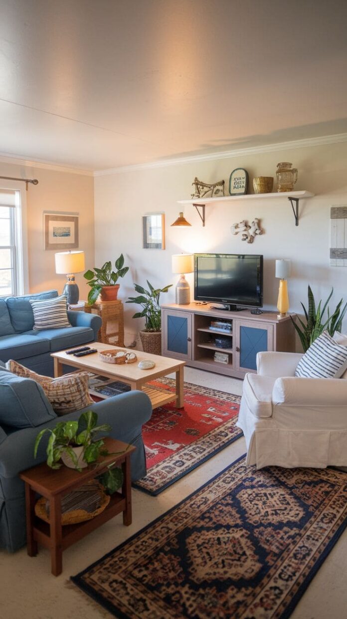 60+ Refreshing Cape Cod Living Room Decor Ideas for a Seaside Vibe (2025)