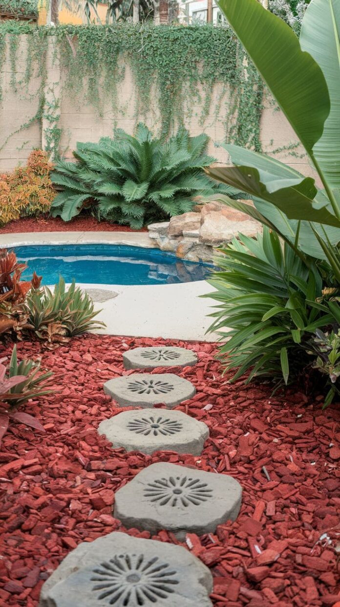 60+ Stunning Red Mulch Landscaping Ideas That Transform Your Yard ...