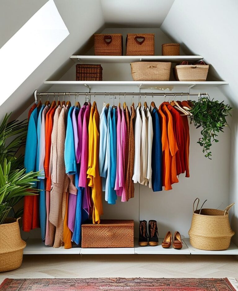 40+ Unique Sloped Ceiling Wardrobe Ideas to Organize Like a Pro (2025)