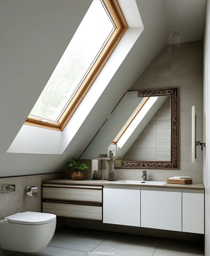 40+ Clever Sloped Ceiling Bathroom Designs to Maximize Space (2025)