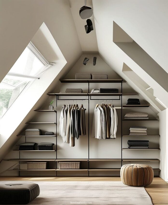 40+ Unique Sloped Ceiling Wardrobe Ideas to Organize Like a Pro (2025)