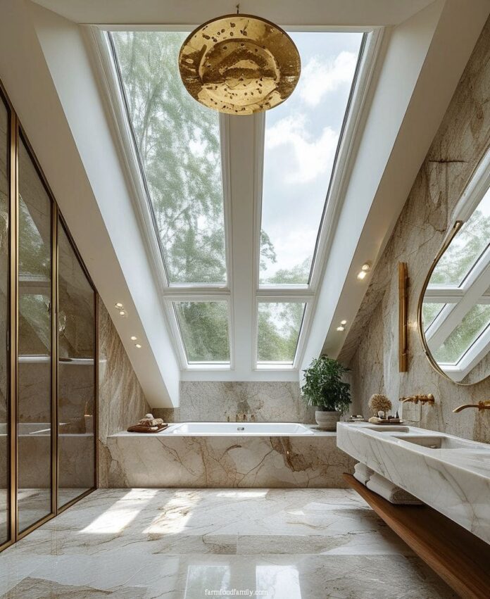 40+ Clever Sloped Ceiling Bathroom Designs to Maximize Space (2025)