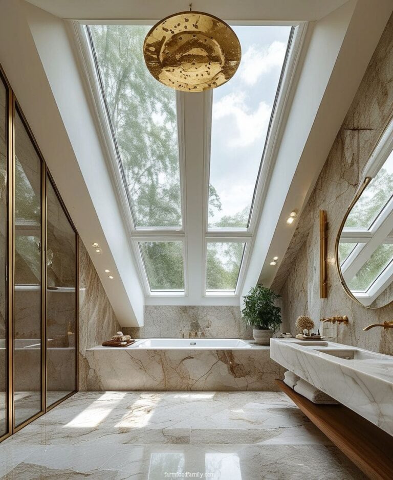40+ Clever Sloped Ceiling Bathroom Designs to Maximize Space (2025)