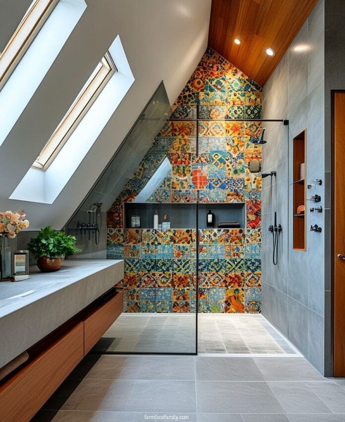 40+ Clever Sloped Ceiling Bathroom Designs to Maximize Space (2025)