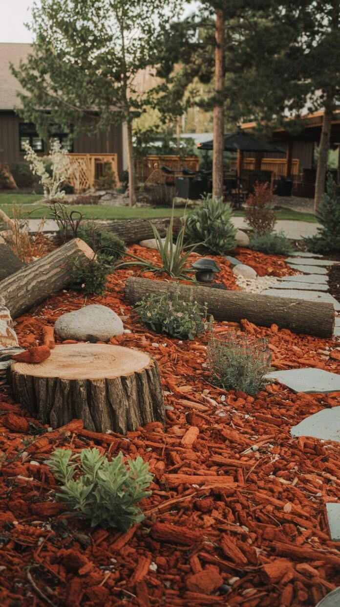 60+ Stunning Red Mulch Landscaping Ideas That Transform Your Yard ...