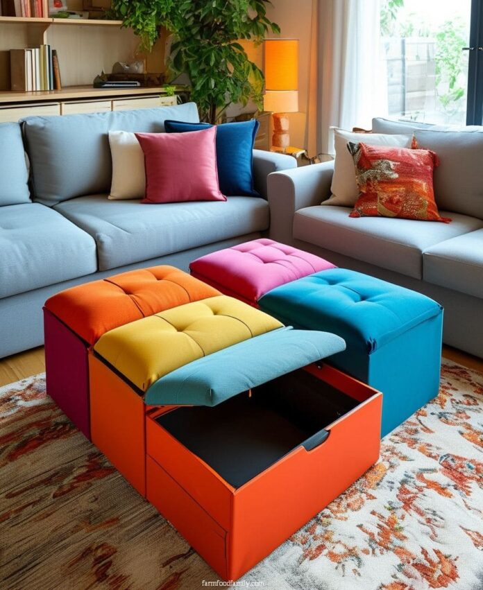 100+ Genius Living Room Storage Ideas to Maximize Space (2025)